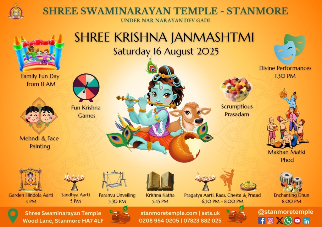 Janamasthmi 2025 - Stanmore Temple | Shree Swaminarayan Temple Stanmore
